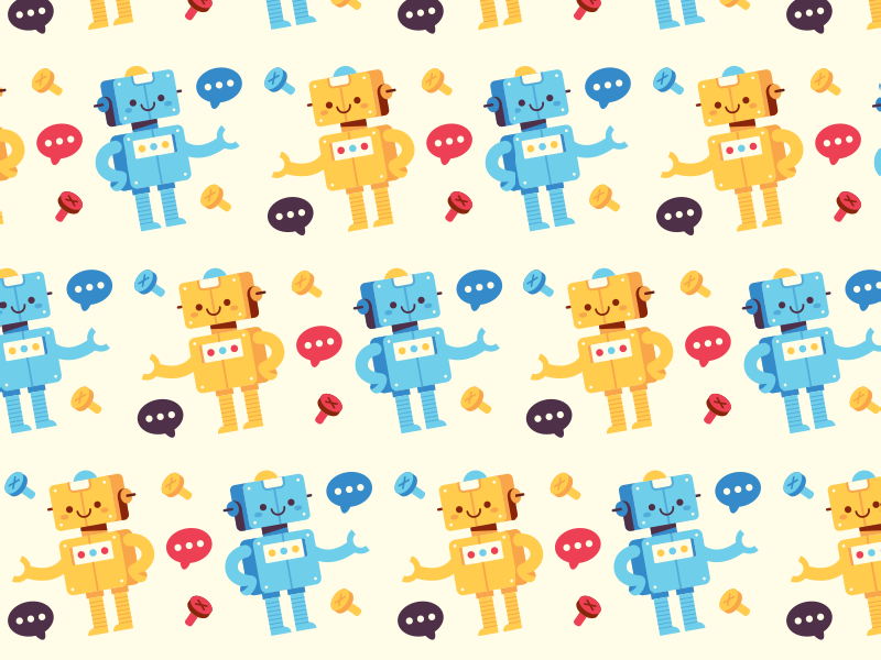 Bot background pattern by Murat Mutlu for Marvel on Dribbble