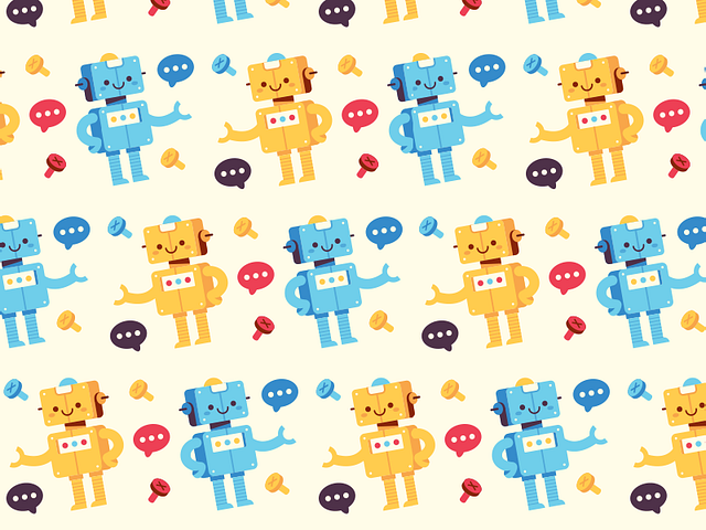 Bot background pattern by Murat Mutlu for Marvel on Dribbble