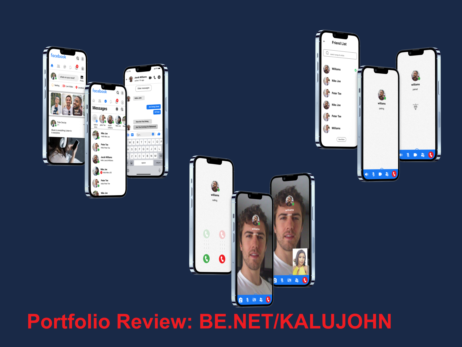 facebook by John Kalu on Dribbble