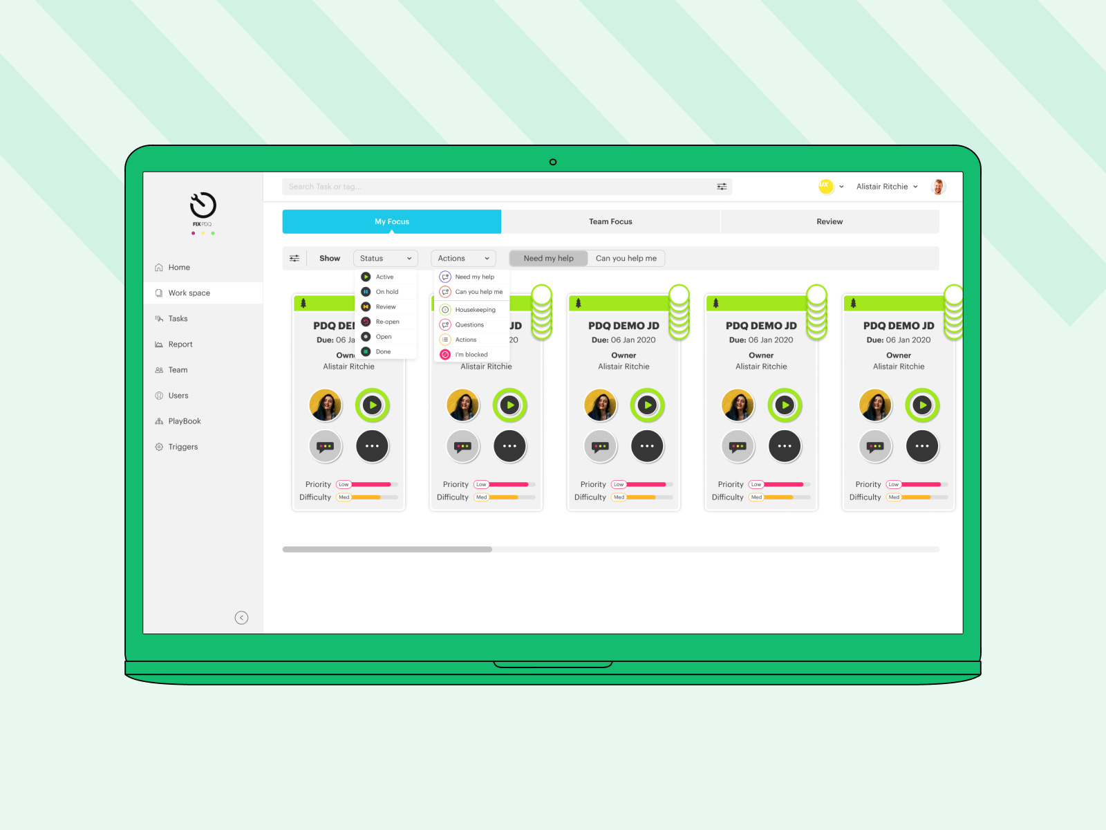 Task manager by BitCom on Dribbble