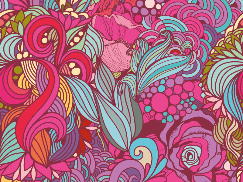 Bright seamless pattern/magic seria by Marusha Belle on Dribbble