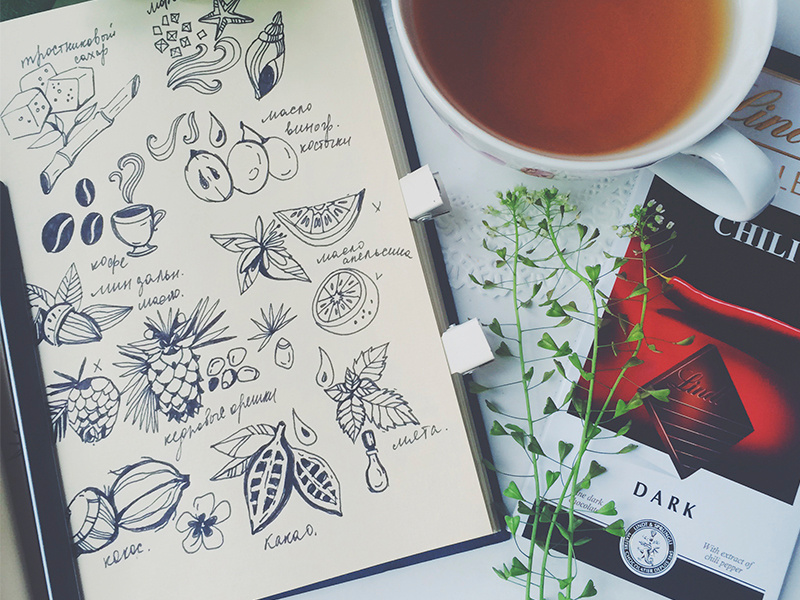 Sketch of graphic elements by Marusha Belle on Dribbble