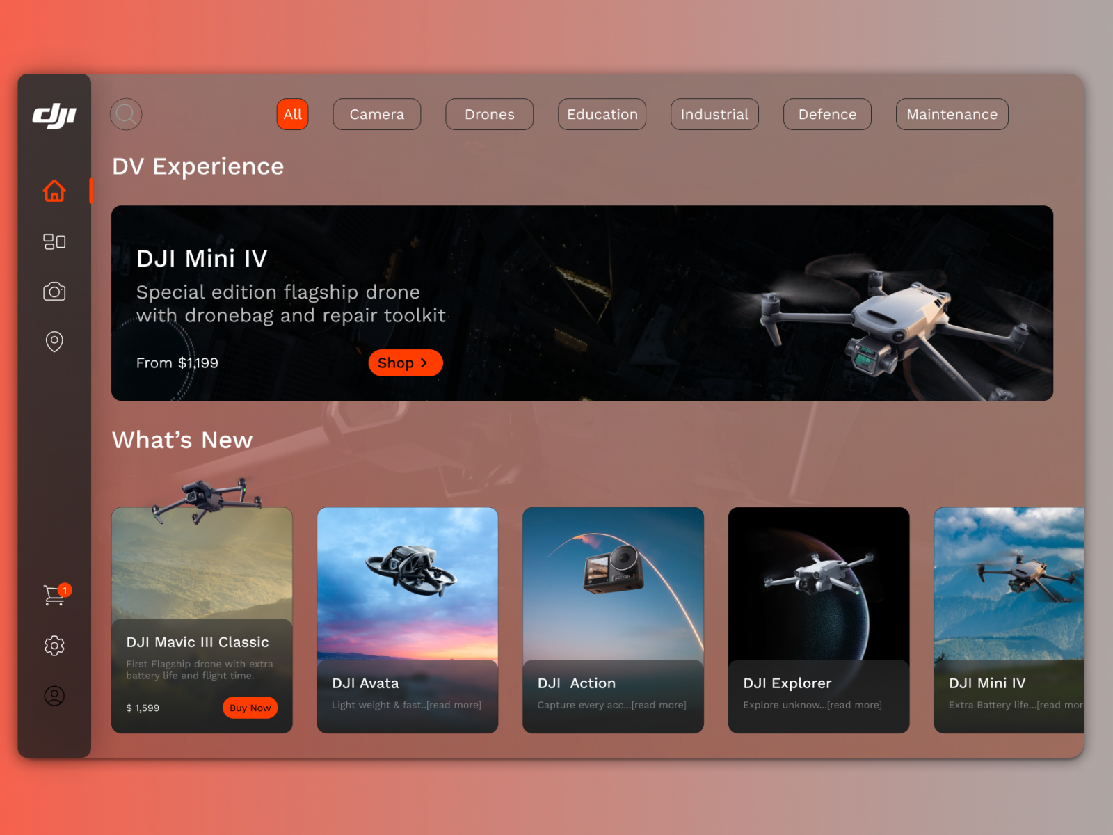 DJI Store | Prototype Design by Sanjay Bhoiya on Dribbble