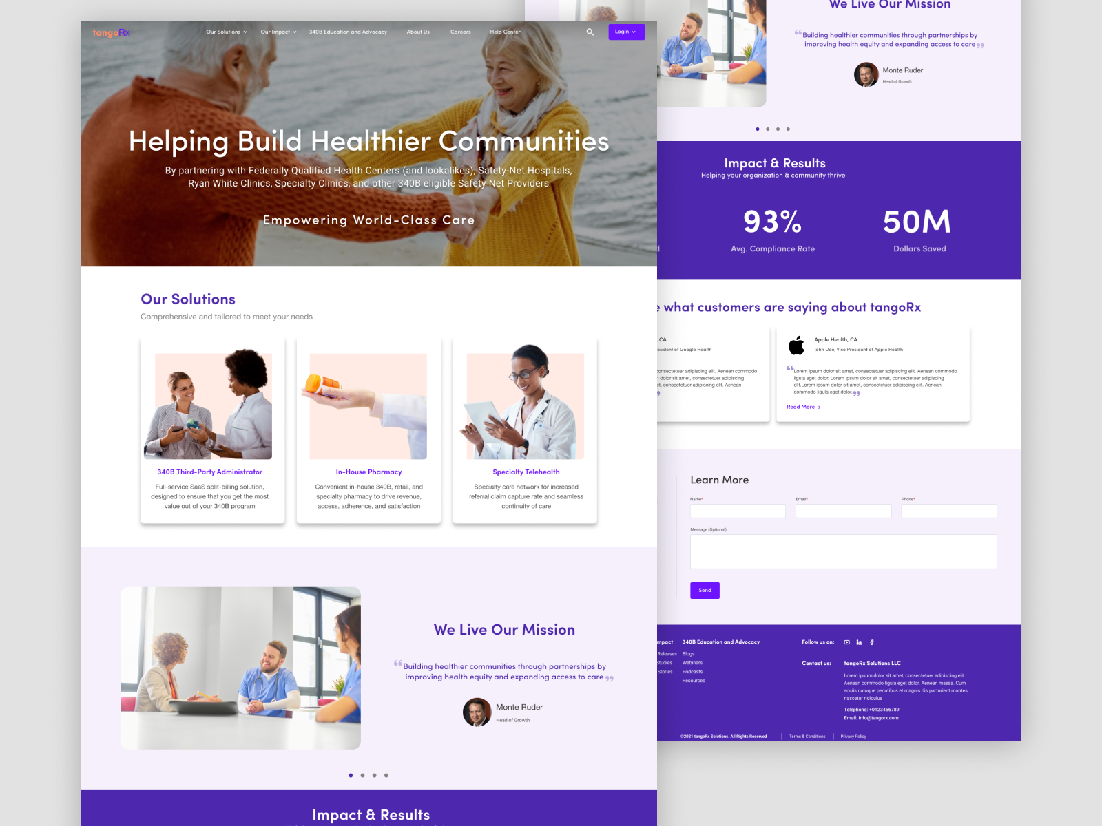 Wellness Program | Home Page | UI Design by Design@Excellarate on Dribbble
