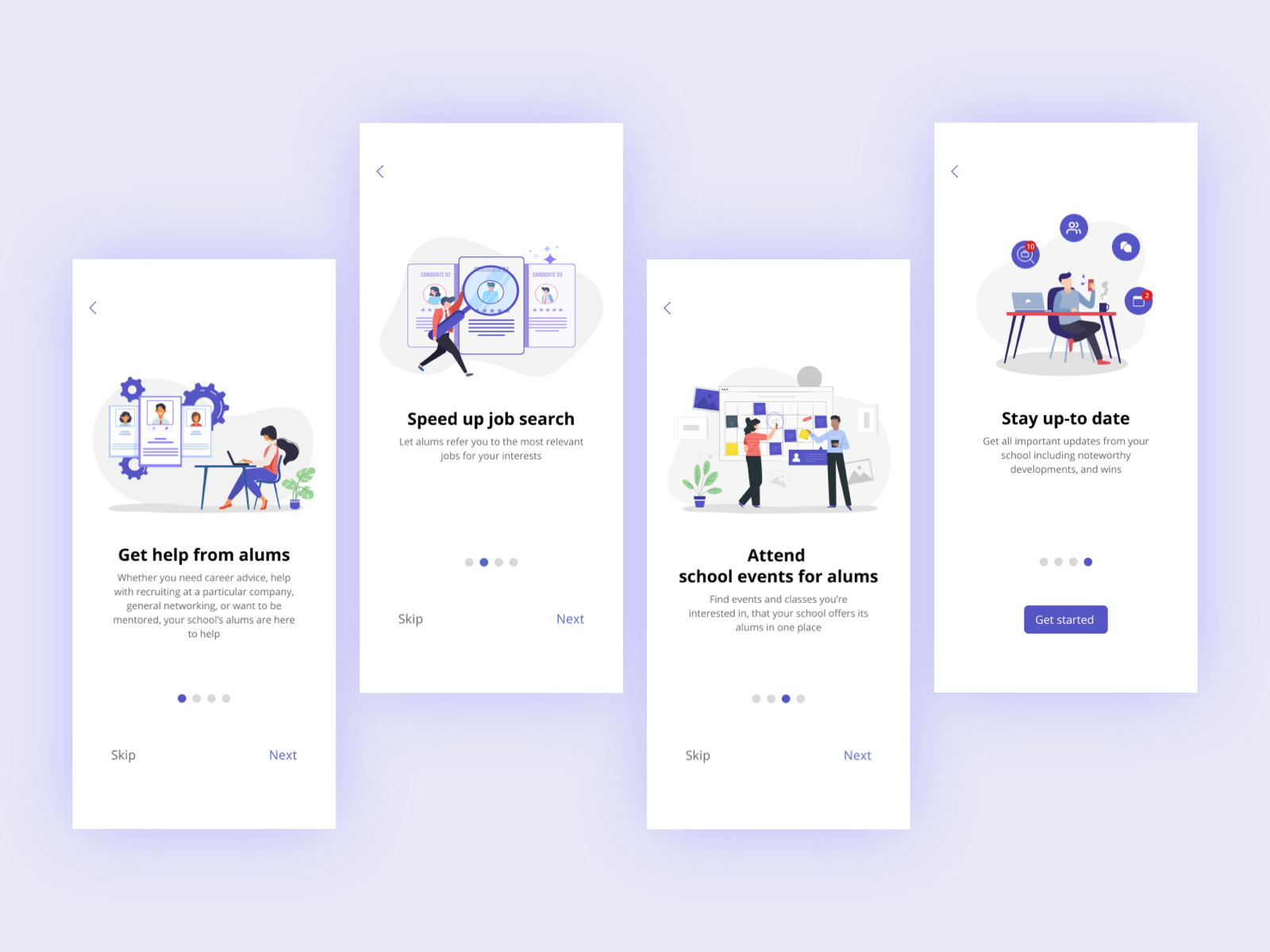 Walkthrough Screens | Mobile UI by Design@Excellarate on Dribbble