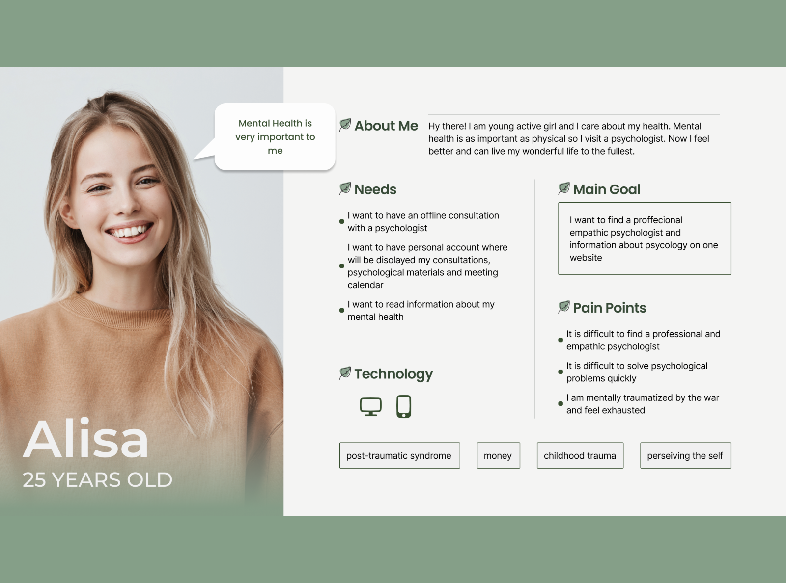 Persona (Website for Psychologist) by Bożena Winckowska on Dribbble