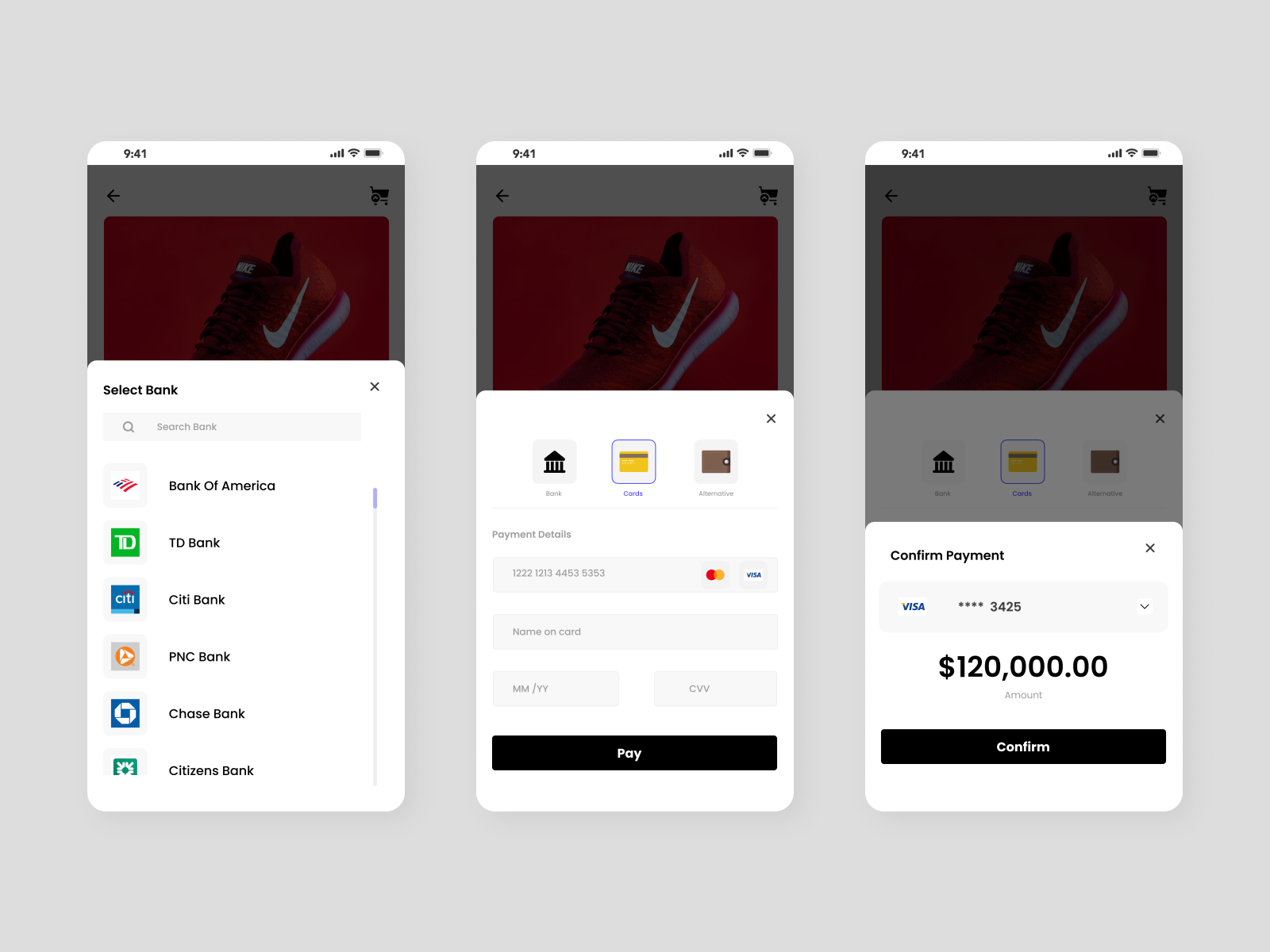 e-commerce App Checkout screens by Emmanuel Akunne on Dribbble