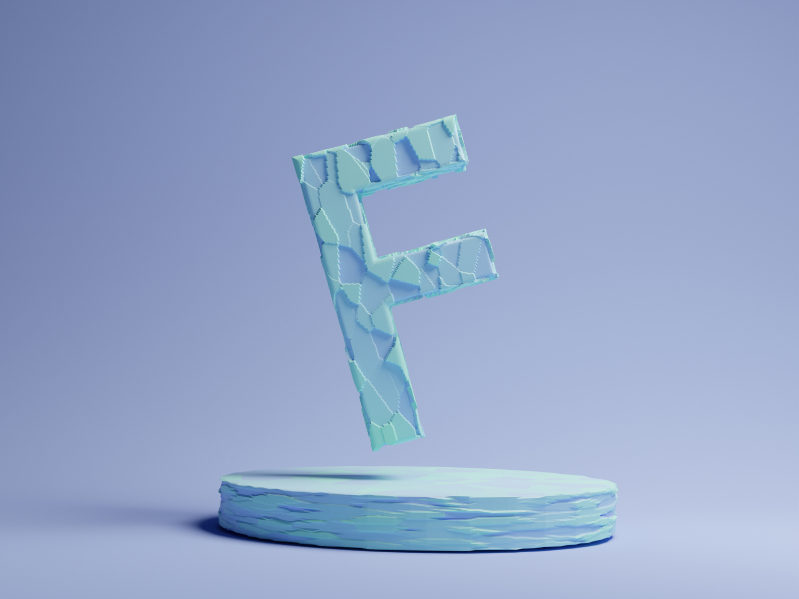 3D Letter F by Karolis on Dribbble