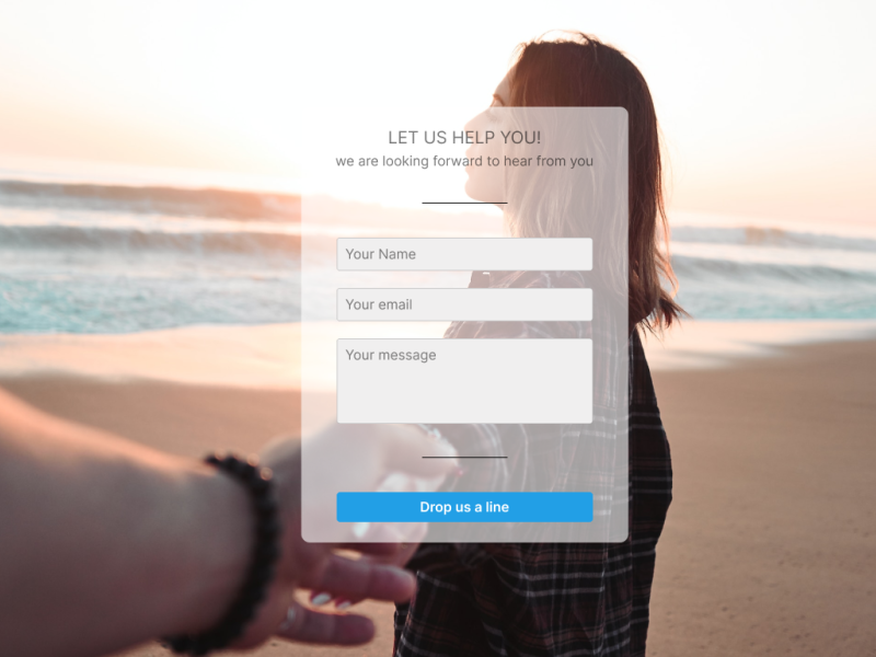 Daily UI 011 - Contact Us by Na'Shay Collins on Dribbble