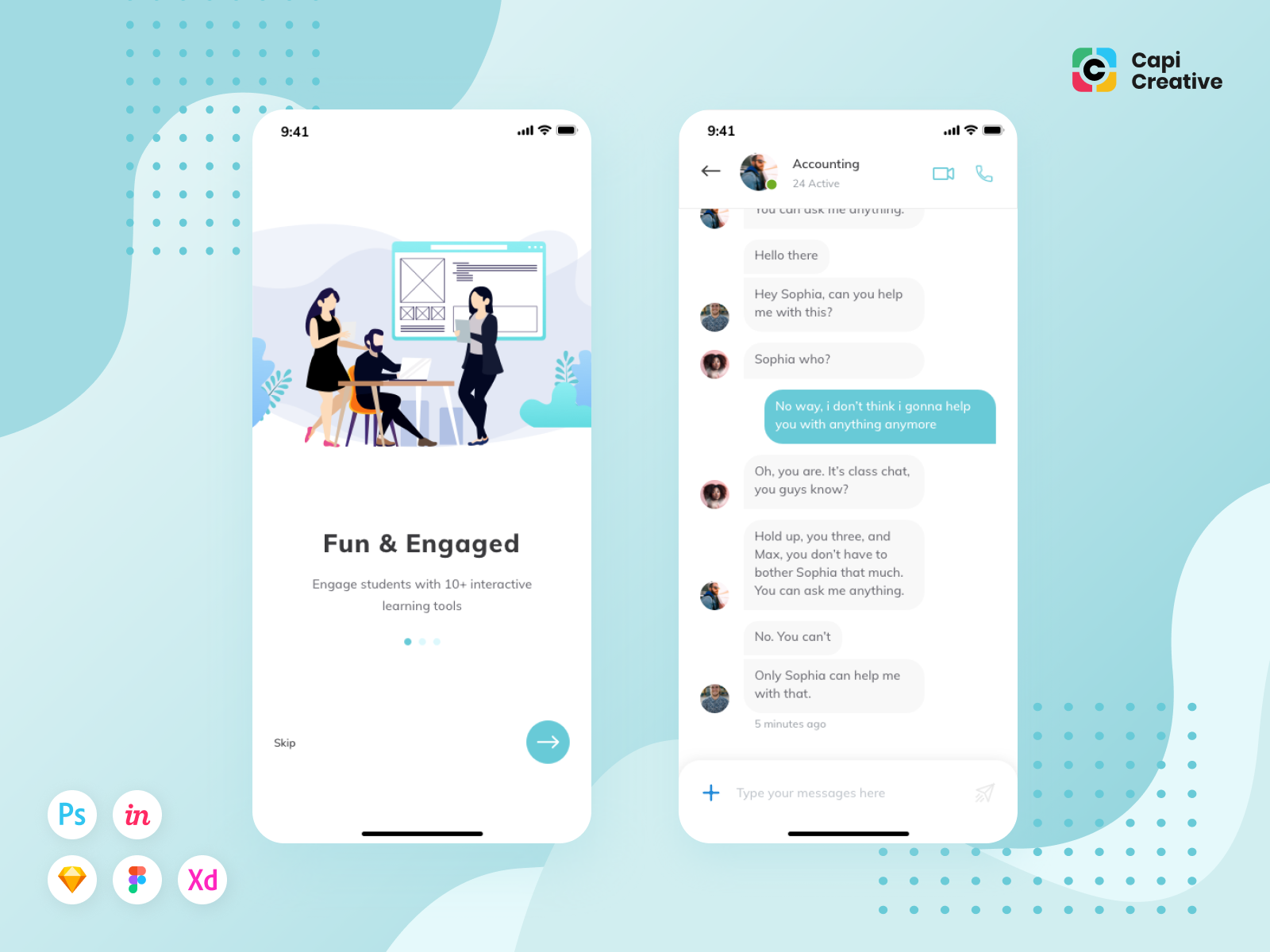 EduRoom - Online Class Room App UI Kit by Capi Product on Dribbble