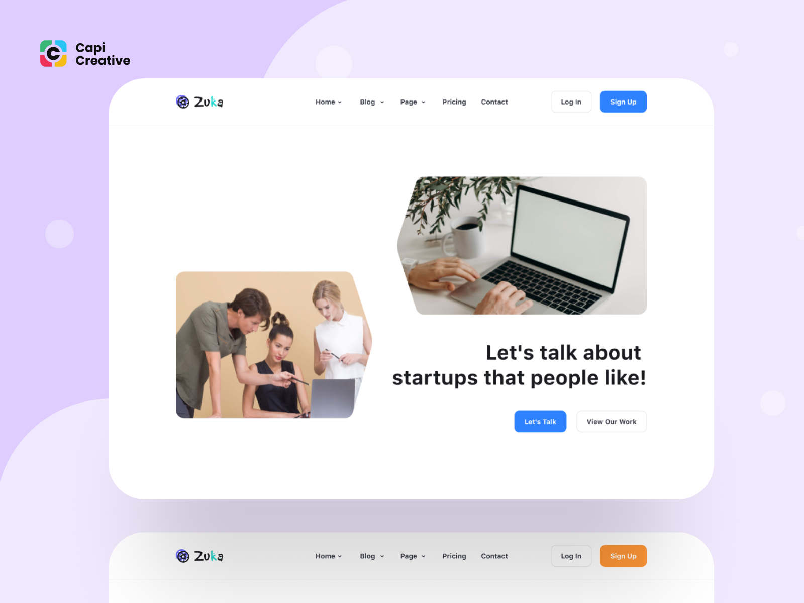 Zuka – Multipurpose Web UI Kit by Capi Product on Dribbble