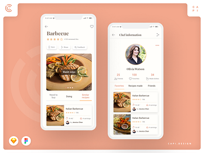 Browse thousands of Cooking App UI images for design inspiration | Dribbble