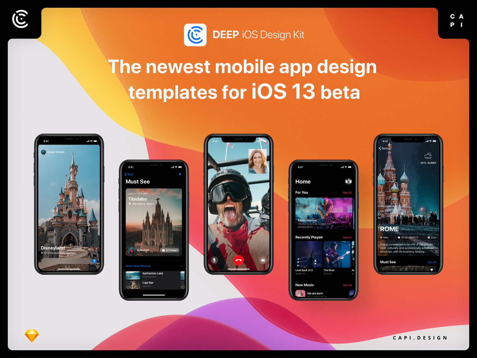 Deep iOS 13 UI Kit Beta by Capi Product on Dribbble