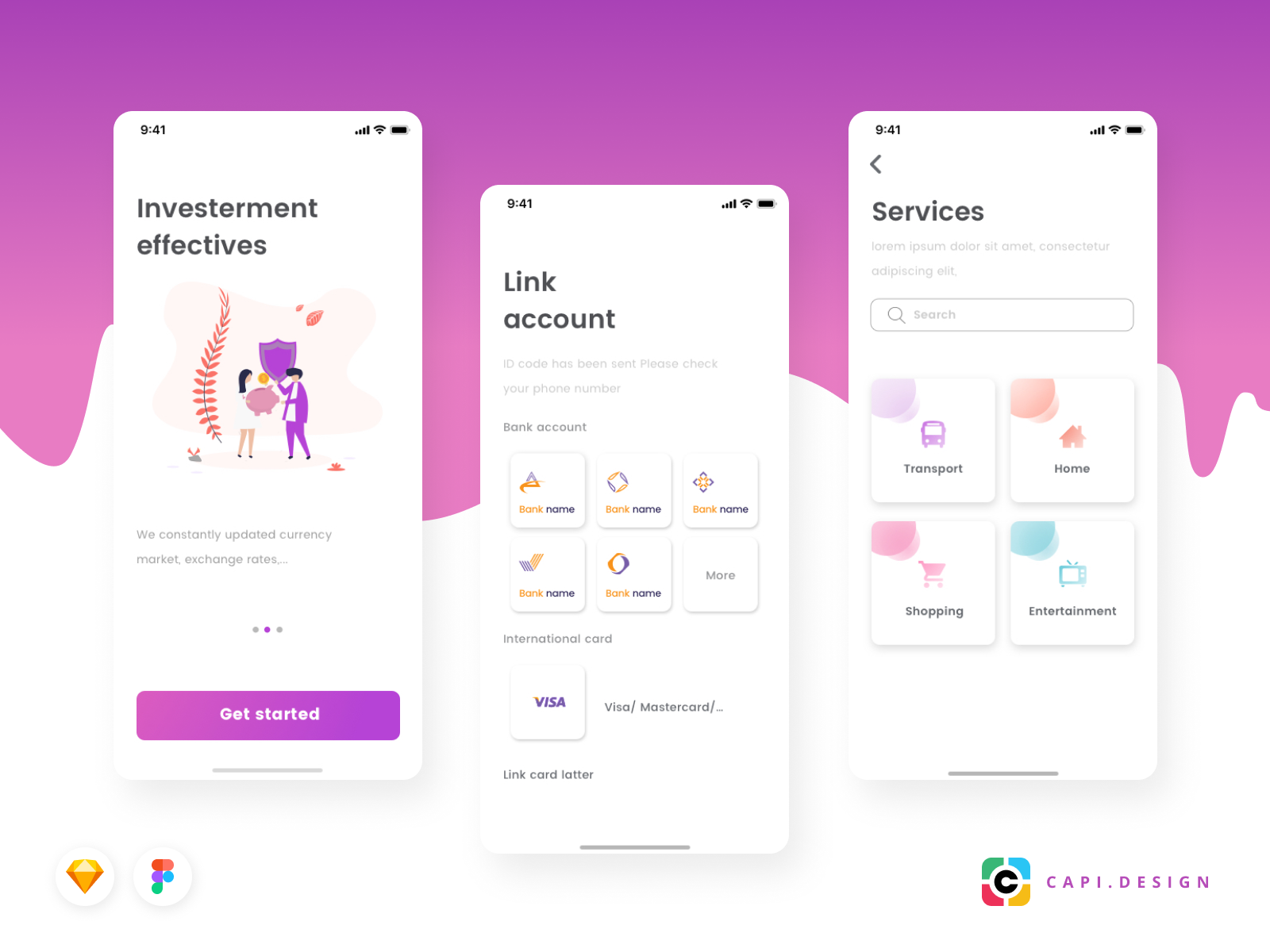 Cen Wallet Mobile App UI Kit by Capi Product on Dribbble