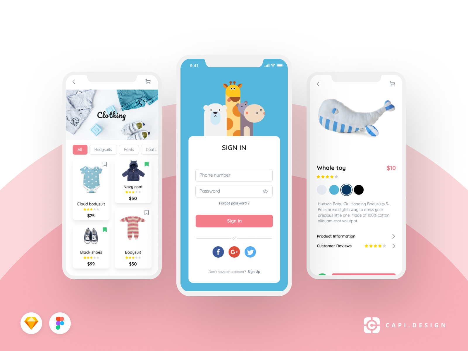 Moby E-commerce Mobile App UI Kit by Capi Product for Capi Creative on ...