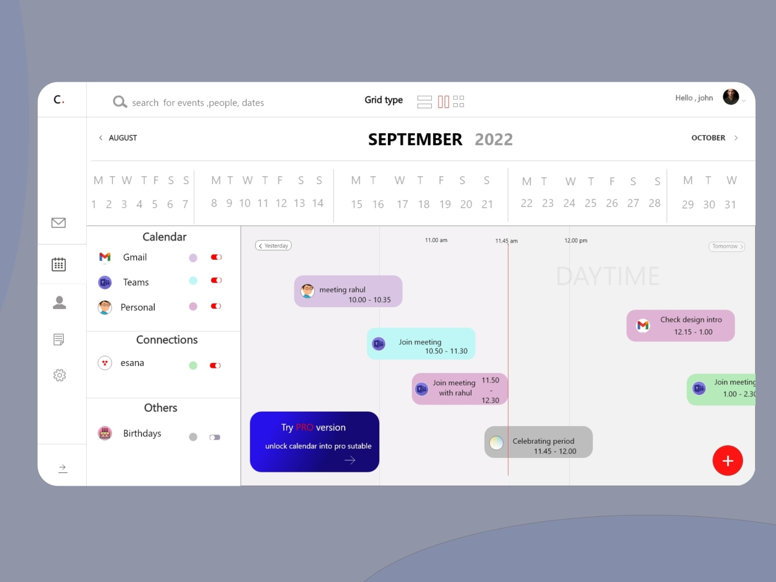 Calendar design by praveen kumar on Dribbble