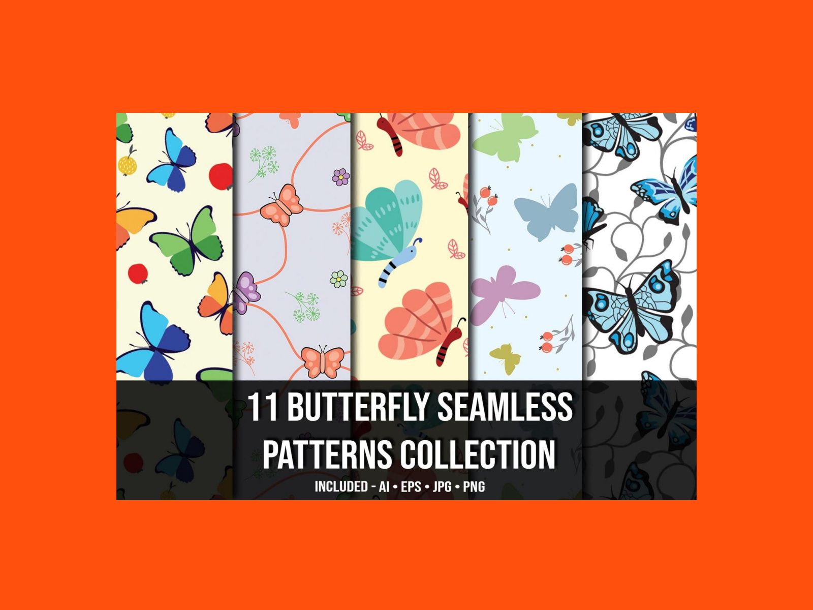 11+ Butterfly Seamless Patterns Collection by MasterBundles on Dribbble