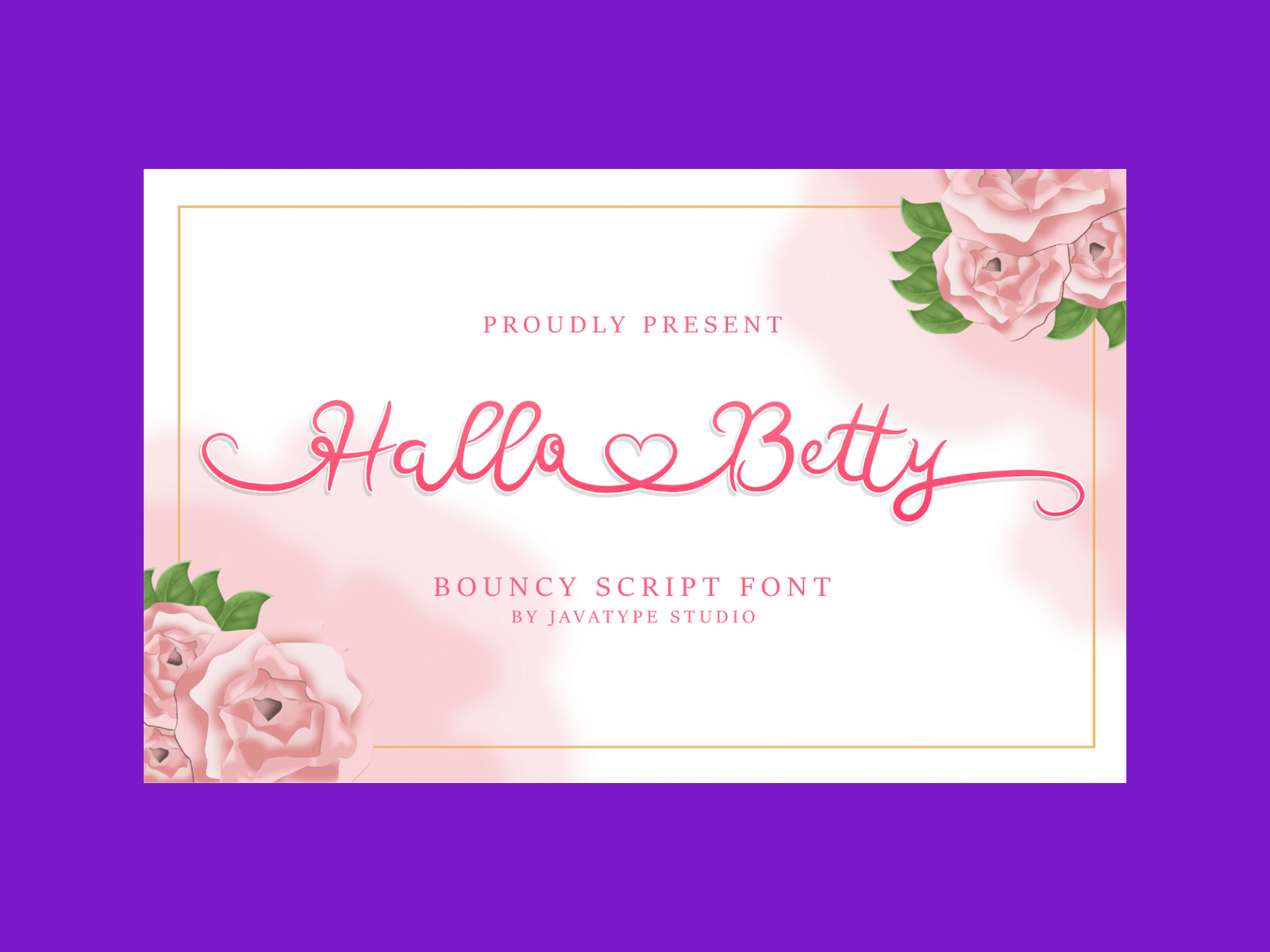 Hallo Betty a Bouncy Honey Script Font by MasterBundles on Dribbble