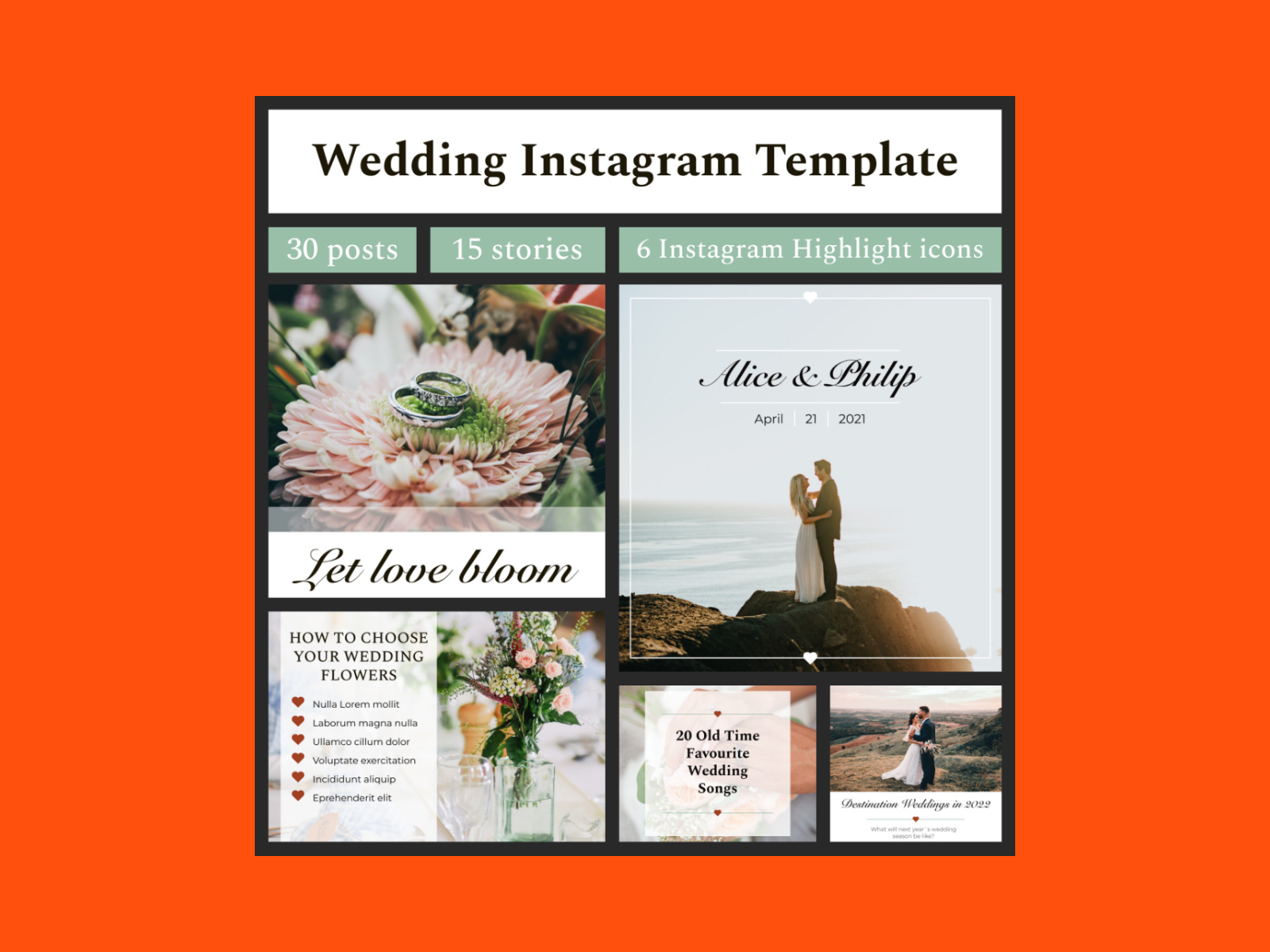 Wedding Instagram Template By MasterBundles On Dribbble wedding-instagram-template-by-masterbundles-on-dribbble