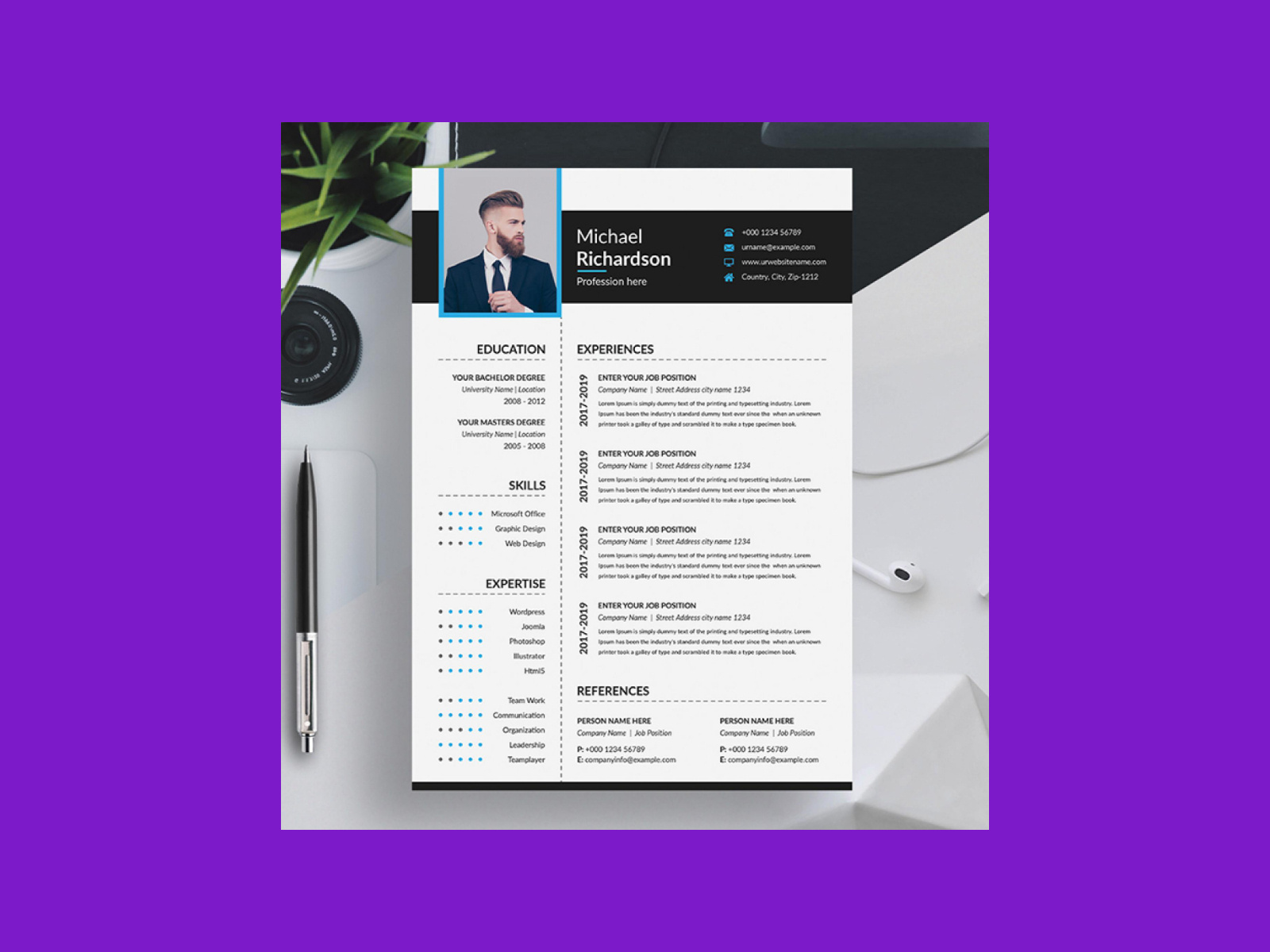 Word Resume CV Template With Cover Letter by MasterBundles on Dribbble Word Resume CV Template With Cover Letter by MasterBundles on Dribbble