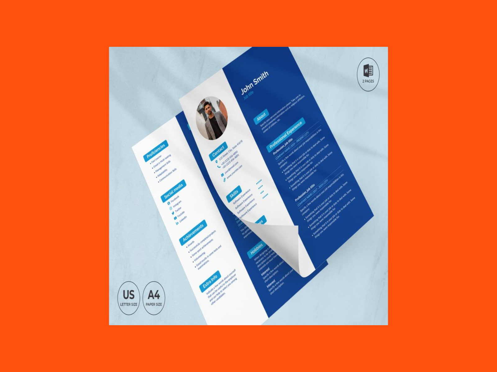 SEO Agency CV Resume Template by MasterBundles on Dribbble
