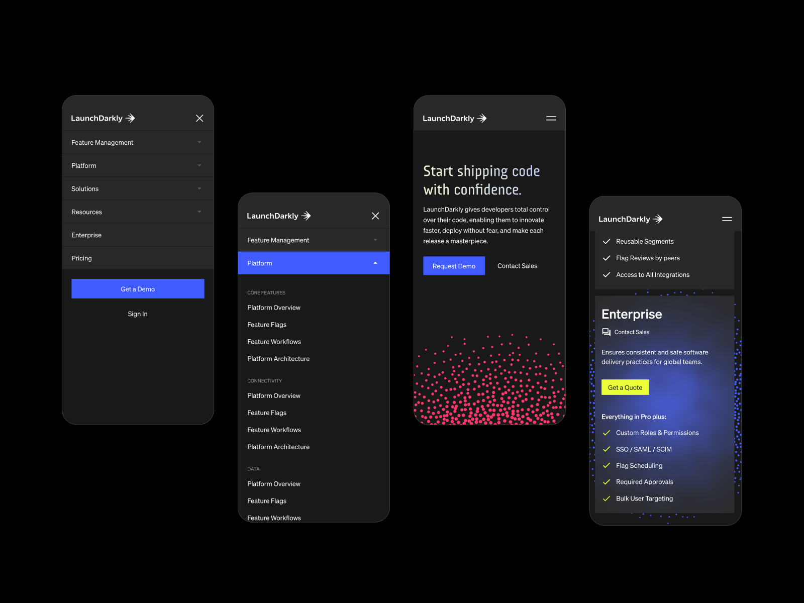 Launch Darkly UI Elements by Brian Perez for Focus Lab + Odi on Dribbble