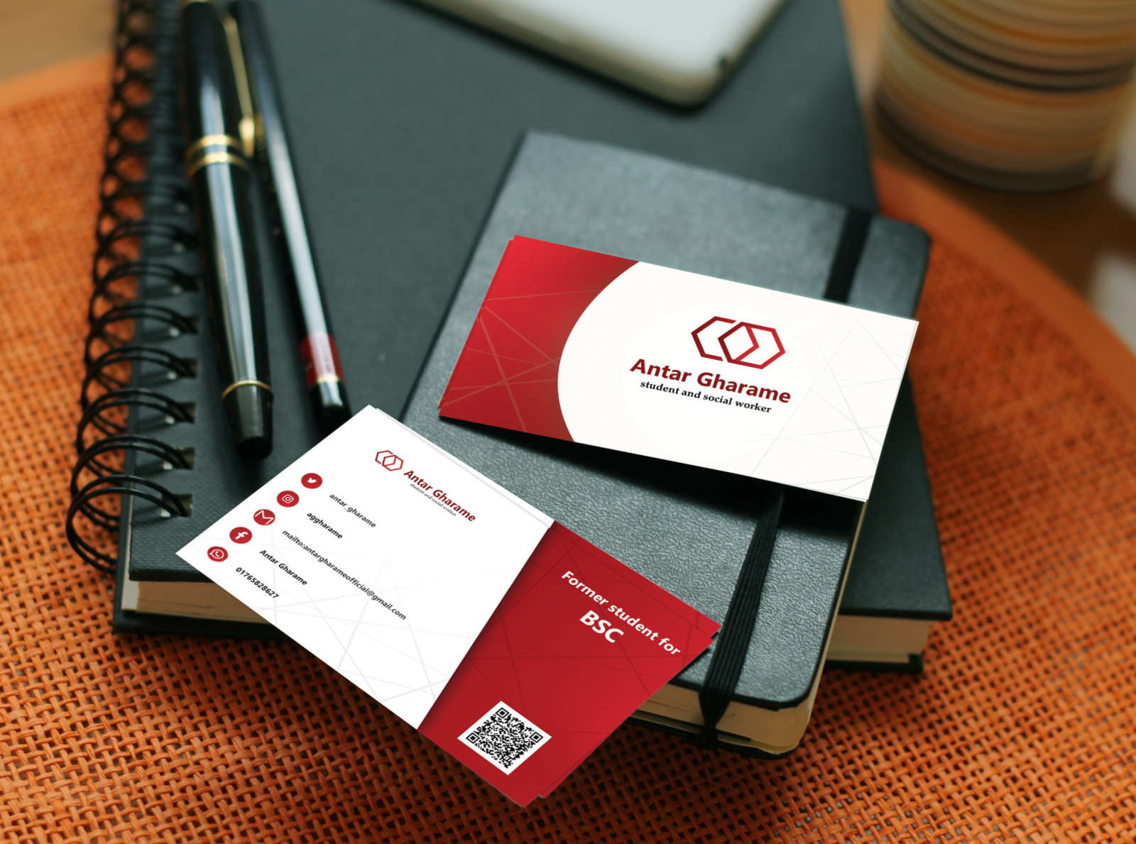 visiting card design by Dinesh Debnath on Dribbble