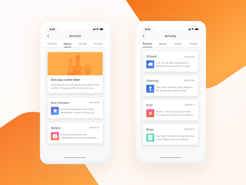 Message Center 1 by YY. CHEN on Dribbble