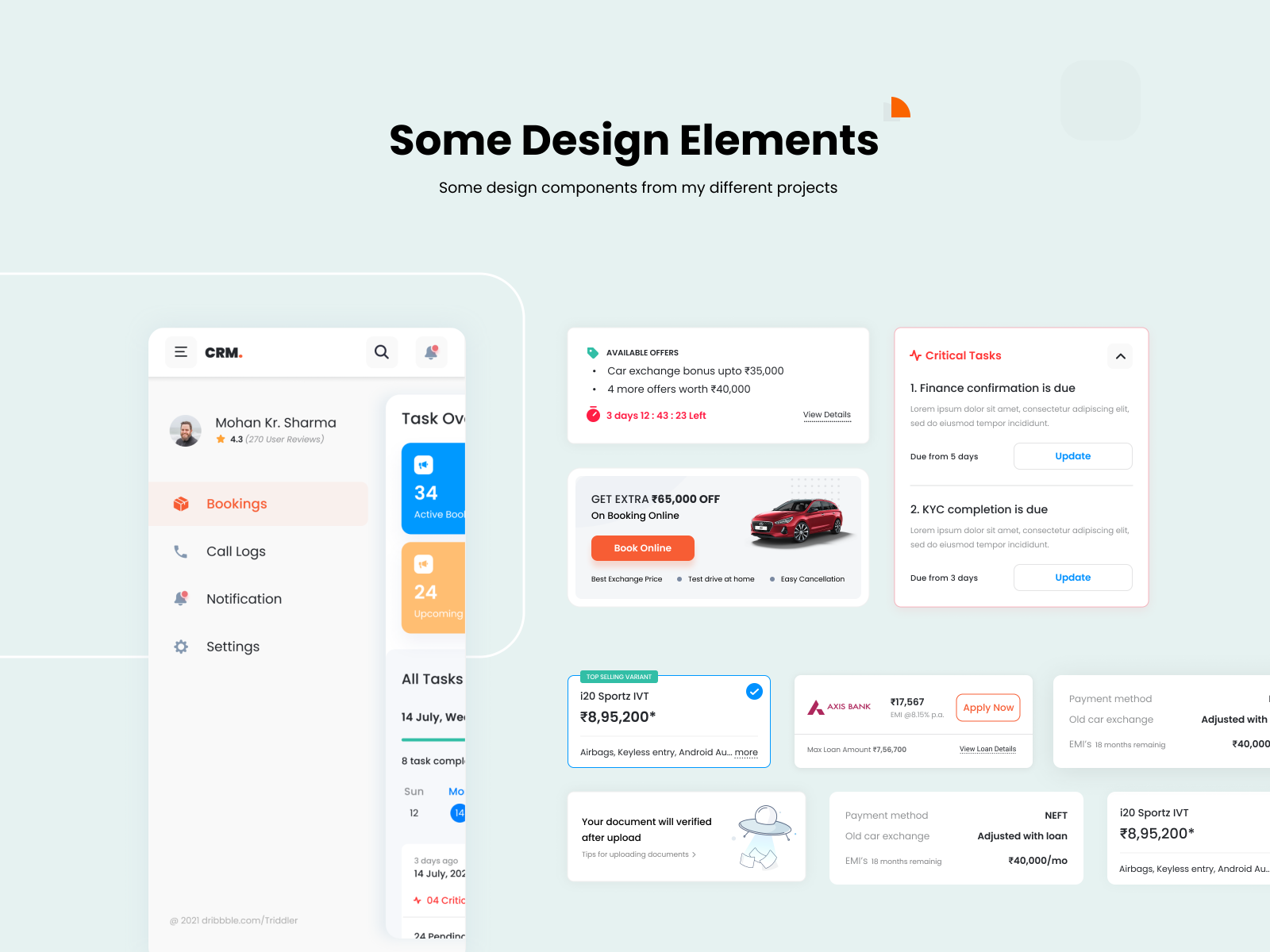 Some Design Elements by Mohan on Dribbble