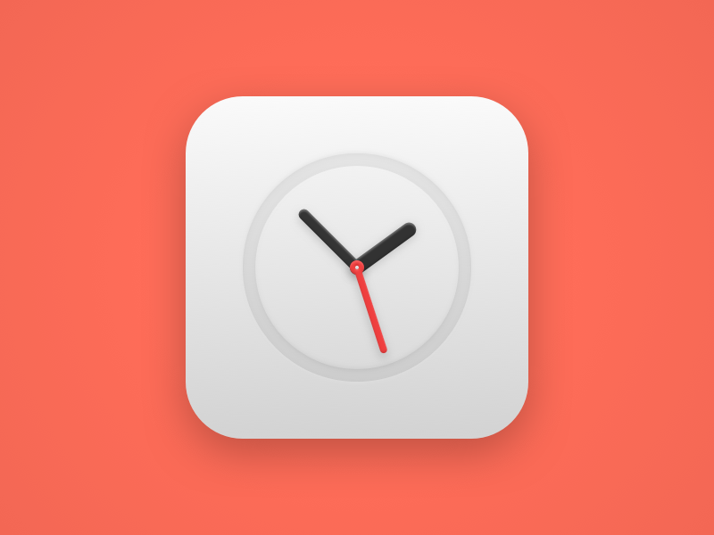 Clock icon by Oscar Marcelo on Dribbble