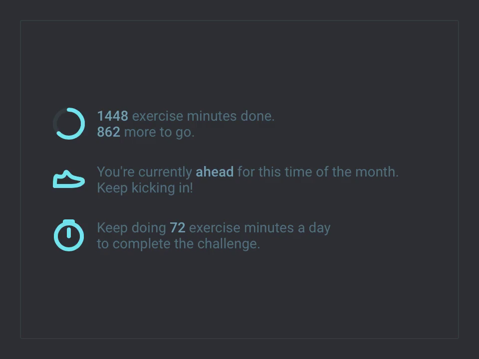 Monthly Challenge – Stats by Oscar Marcelo on Dribbble