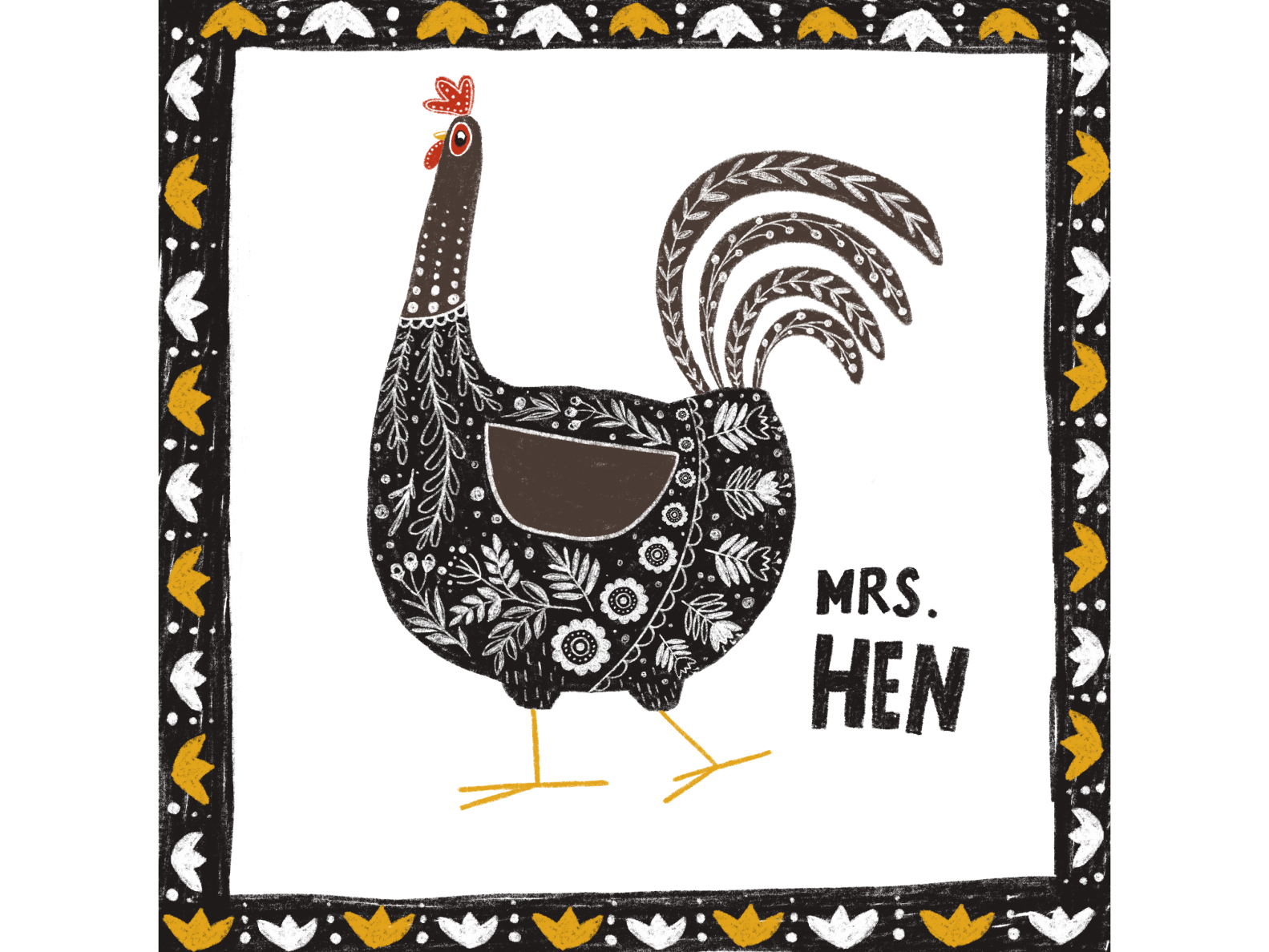 Mrs. Hen by Katya on Dribbble