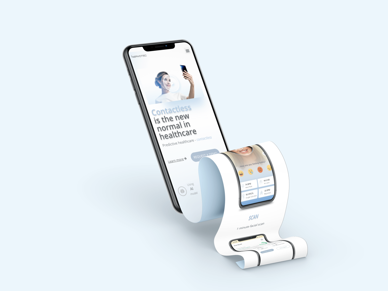 Nervotec mobile mockup by Tan Fang Hui on Dribbble