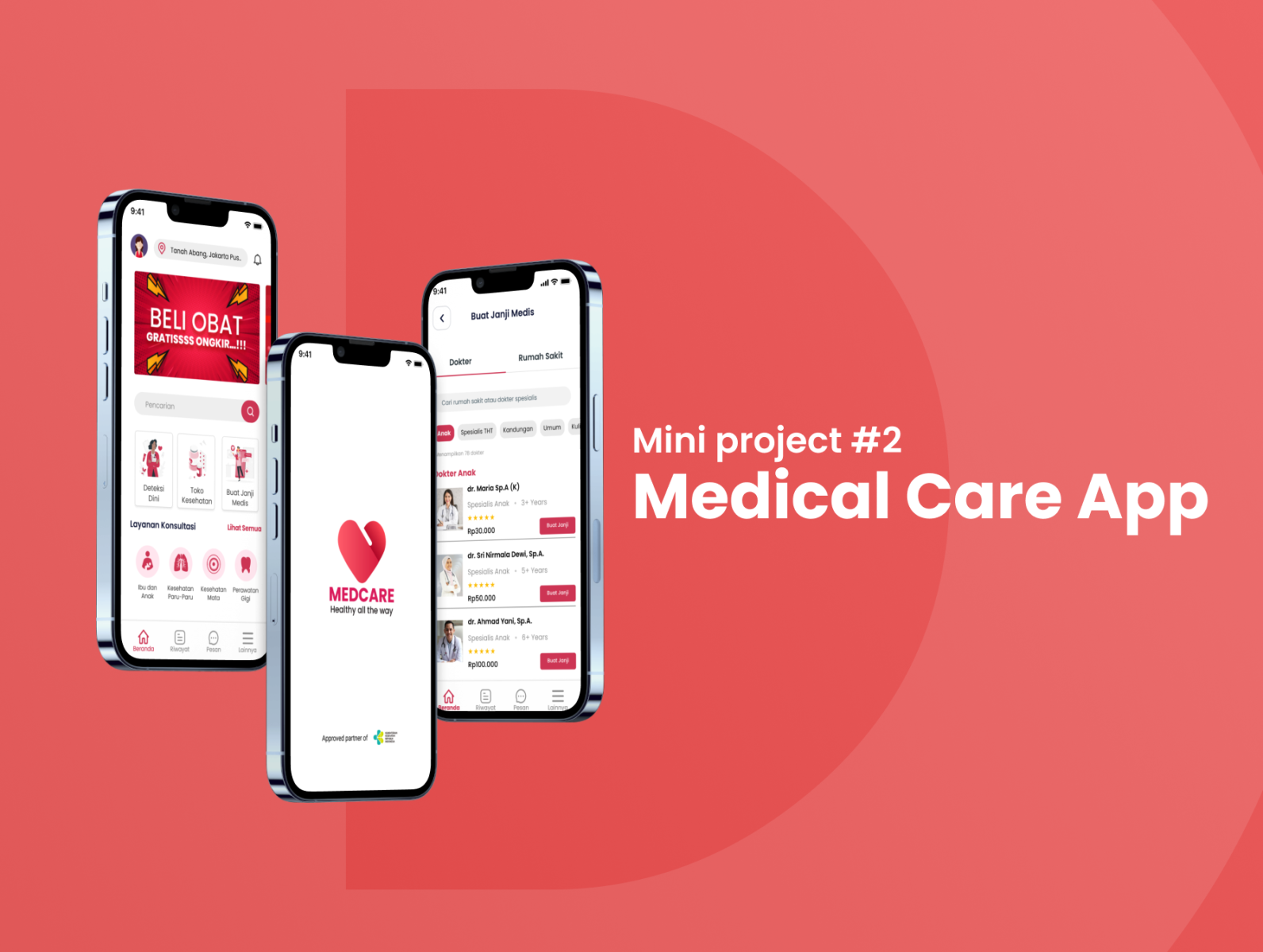 Medical Care App by Dani Nugraha on Dribbble