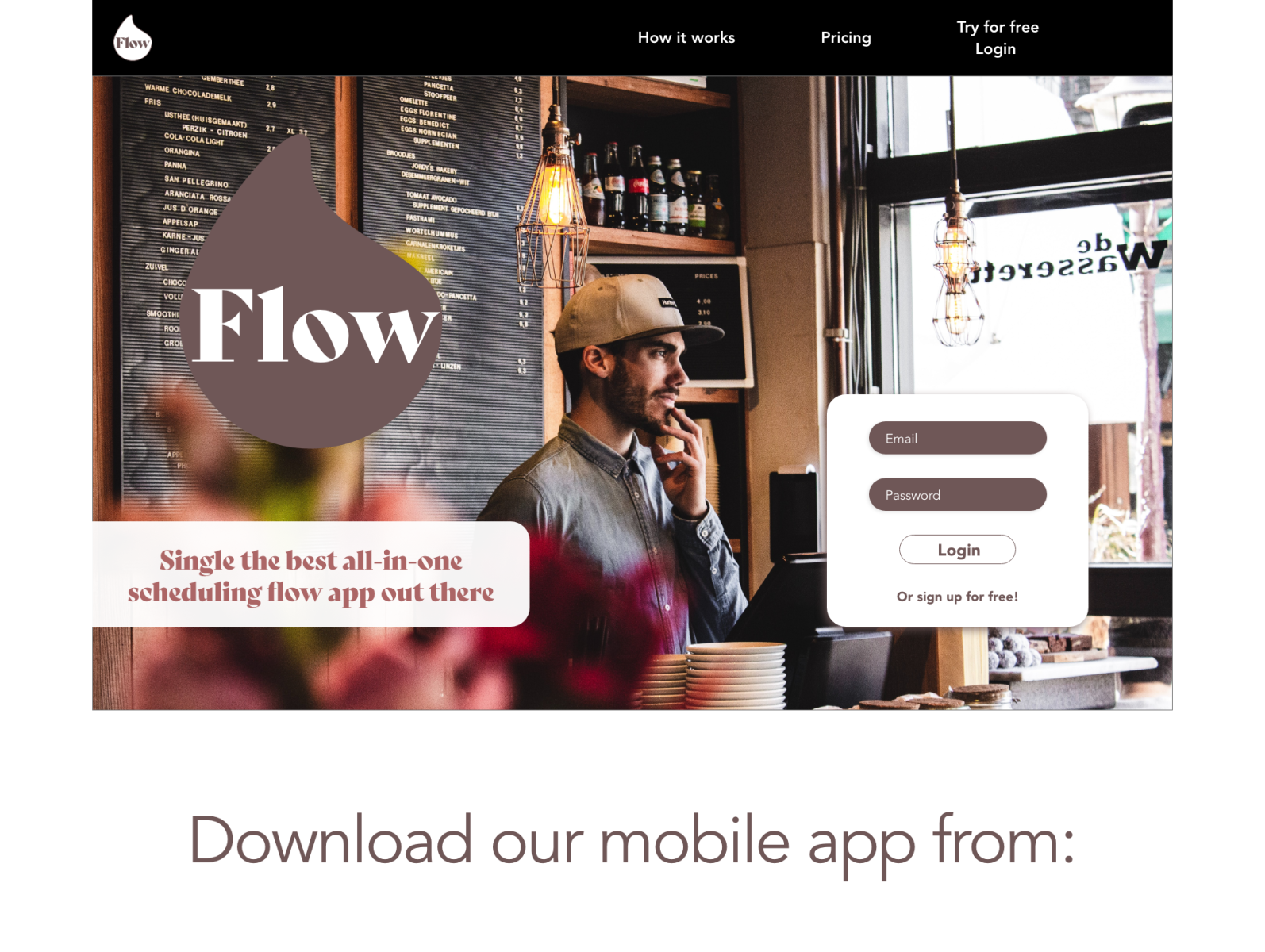 Flow - Coffeehouse employee scheduling app by Radek Pawlak on Dribbble