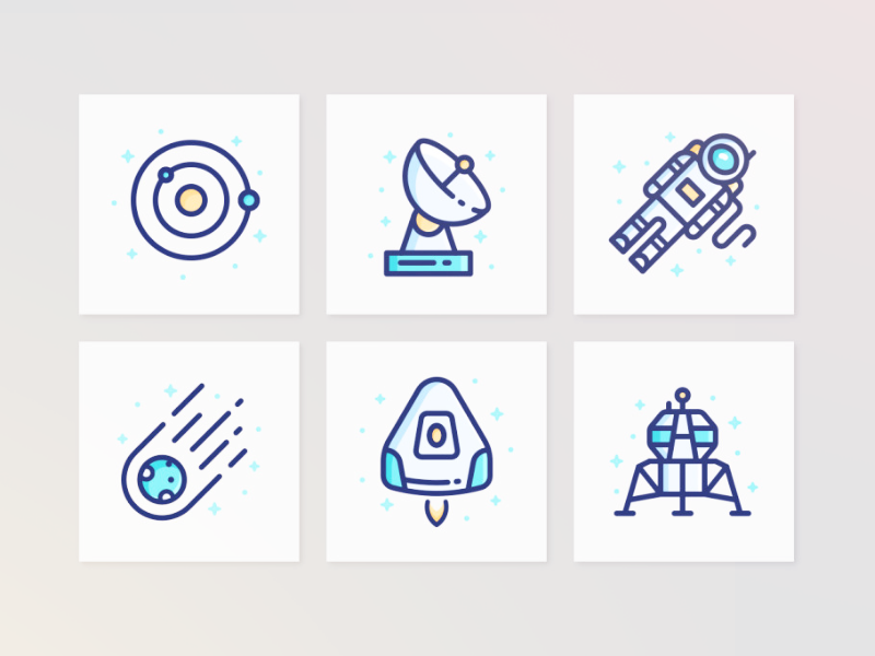 Galactic Icons by UI8 on Dribbble