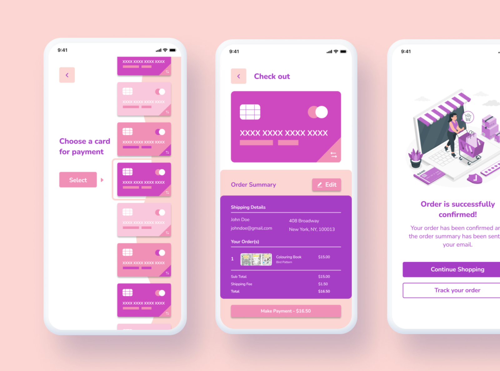DailyUI #2 - Check out by Rene Pan on Dribbble
