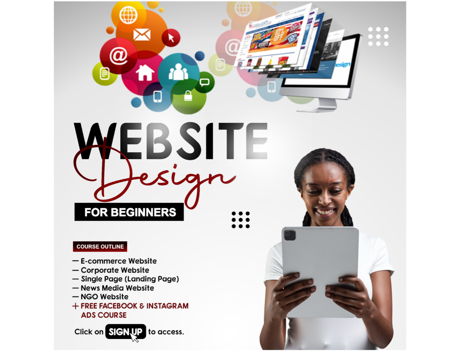 Website Design Ad by Emmanuel Lucky on Dribbble