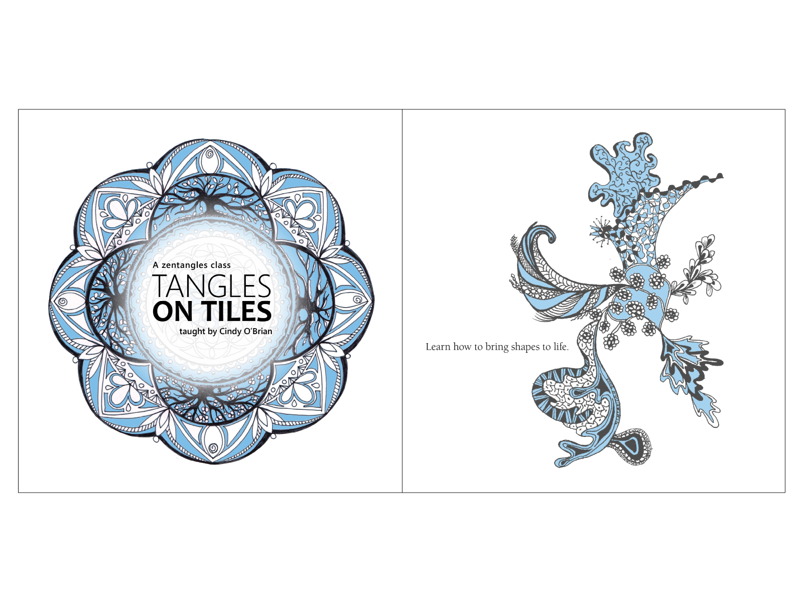Tangles on Tiles Informational Booklet - Front/Back Cover by Patrick ...