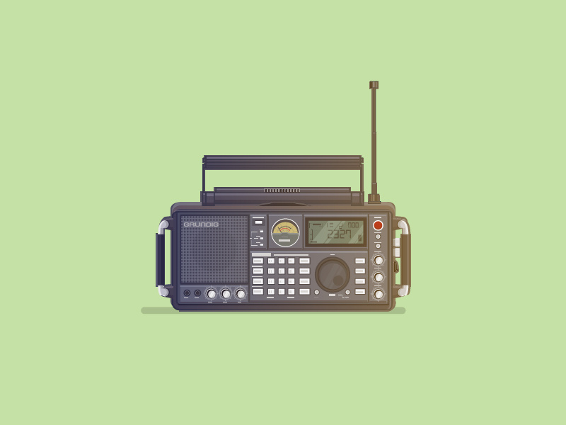 Short Wave Radio illustration by Aswin Biji on Dribbble