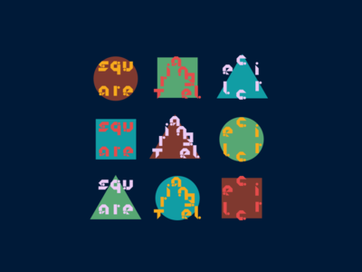 Geo-based Typeface by Ocean Conijn on Dribbble