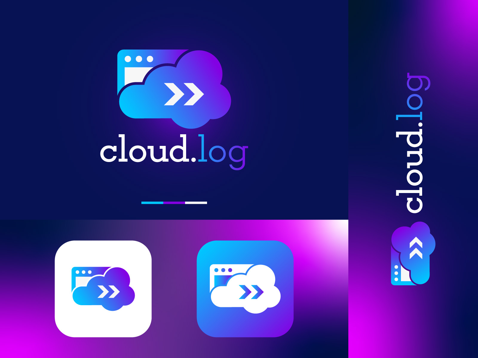 Technology Logo for Cloud log by PixxGraph on Dribbble