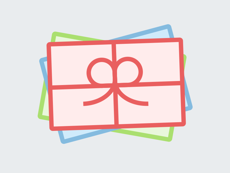 Multiple Gift Card Products by Kevin Clark on Dribbble