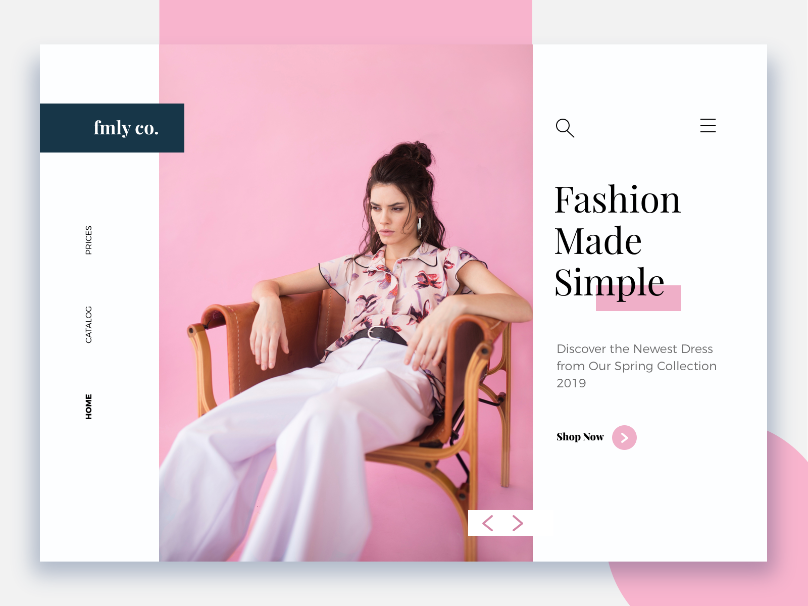 Fashion frontpage - Daily eCommerce #3 by Daniel Jepsen on Dribbble