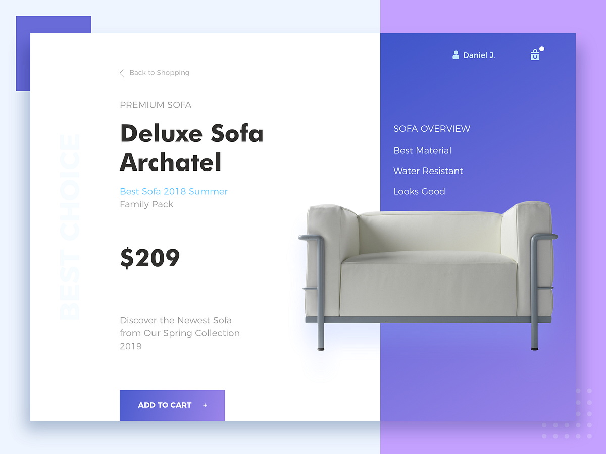Daily eCommerce #13 by Daniel Jepsen on Dribbble