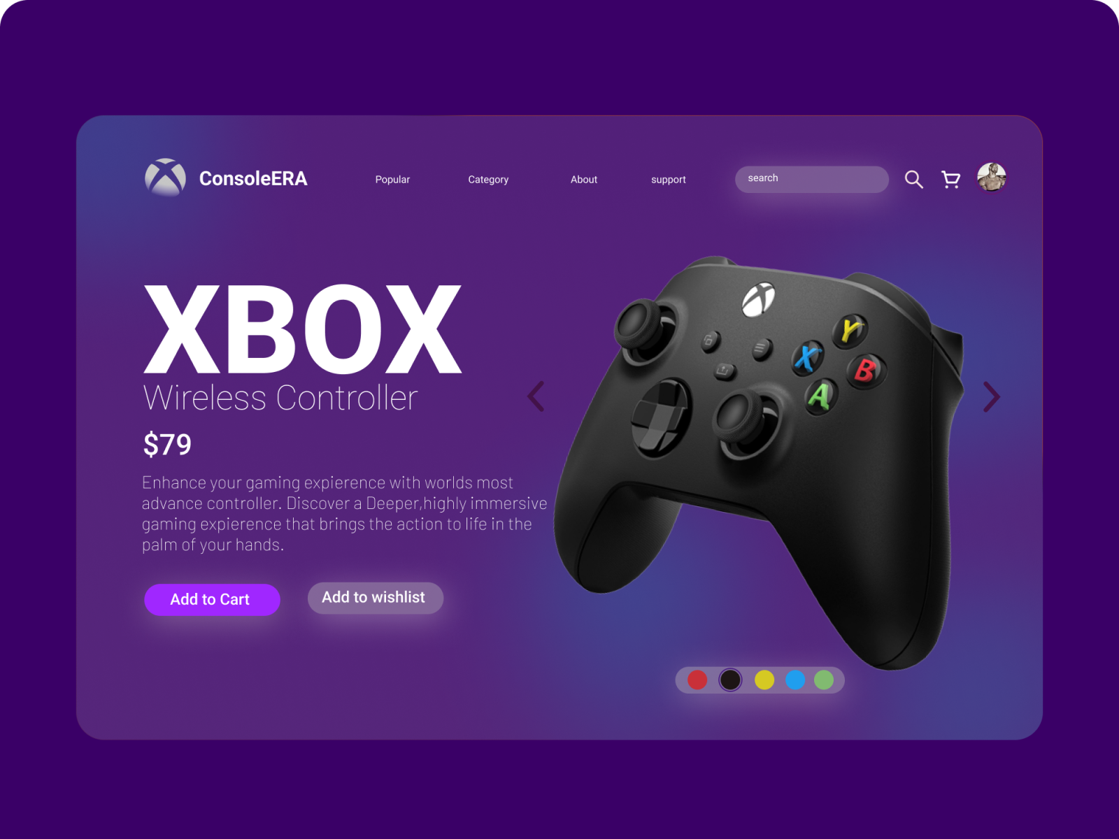XBOX CONSOLE WP DESIGN by Harsh Varlani on Dribbble