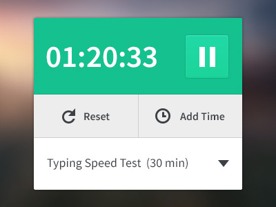 Timer Widget by Zubair Ali on Dribbble