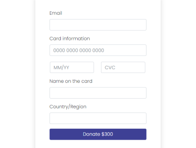 Donate Page by Daniel A. on Dribbble