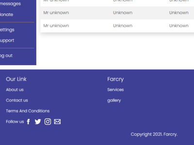 My custom footer 1.. by Daniel A. on Dribbble