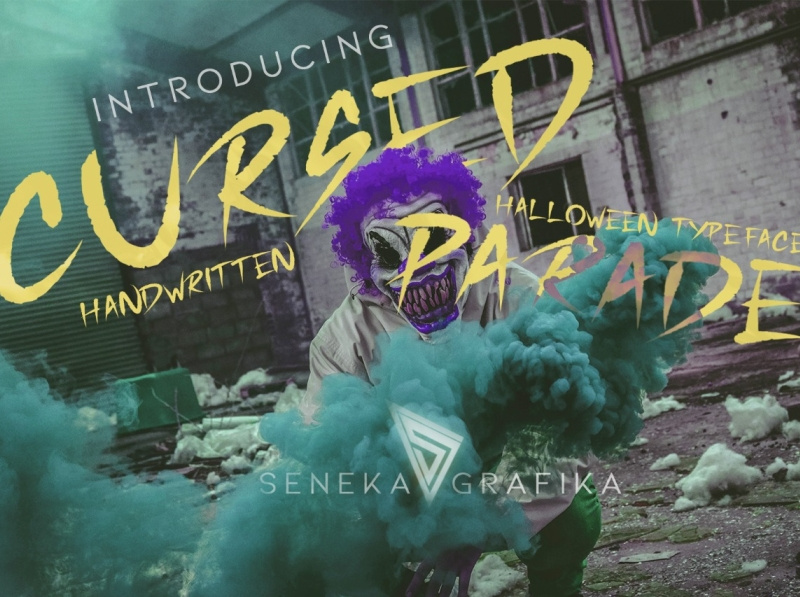 Cursed Parade Font by Senekaligrafi Font on Dribbble